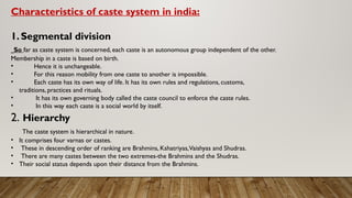 SOCL-A-102 CASTE CLASS AND TRIBE IN INDIA.pptx