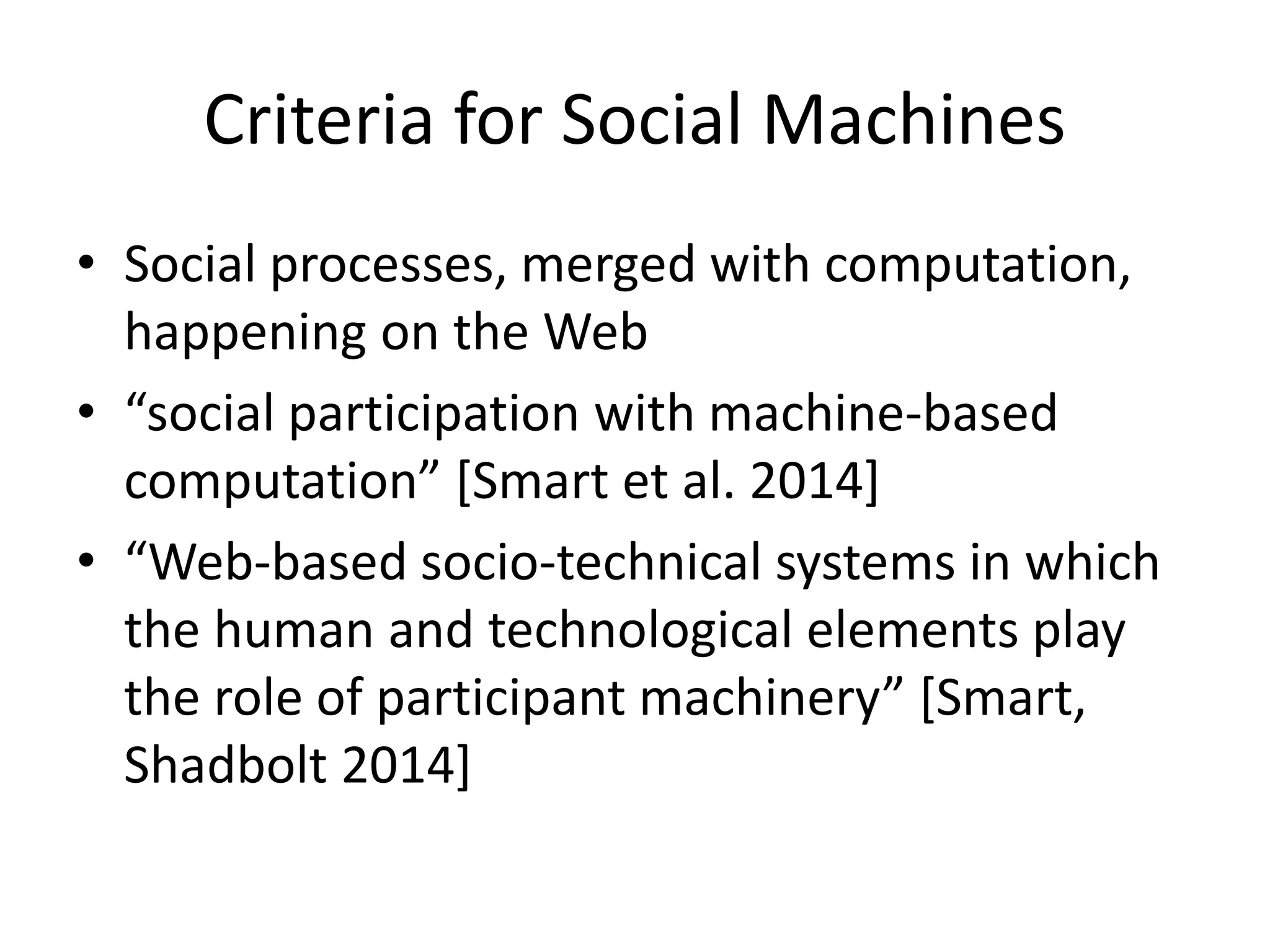 Understanding Smart Cities as Social Machines | PPTX