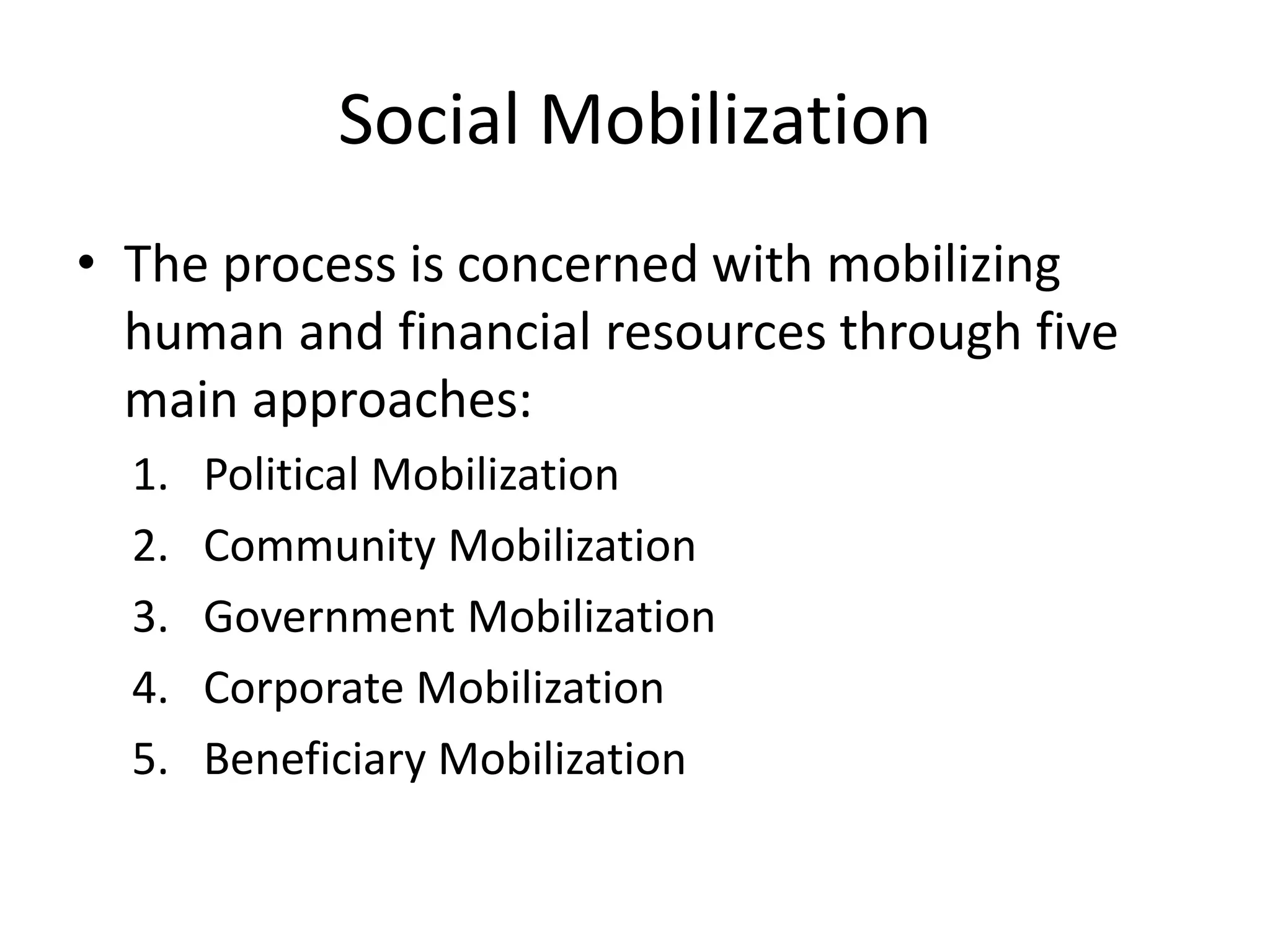 Social mobilization | PPTX