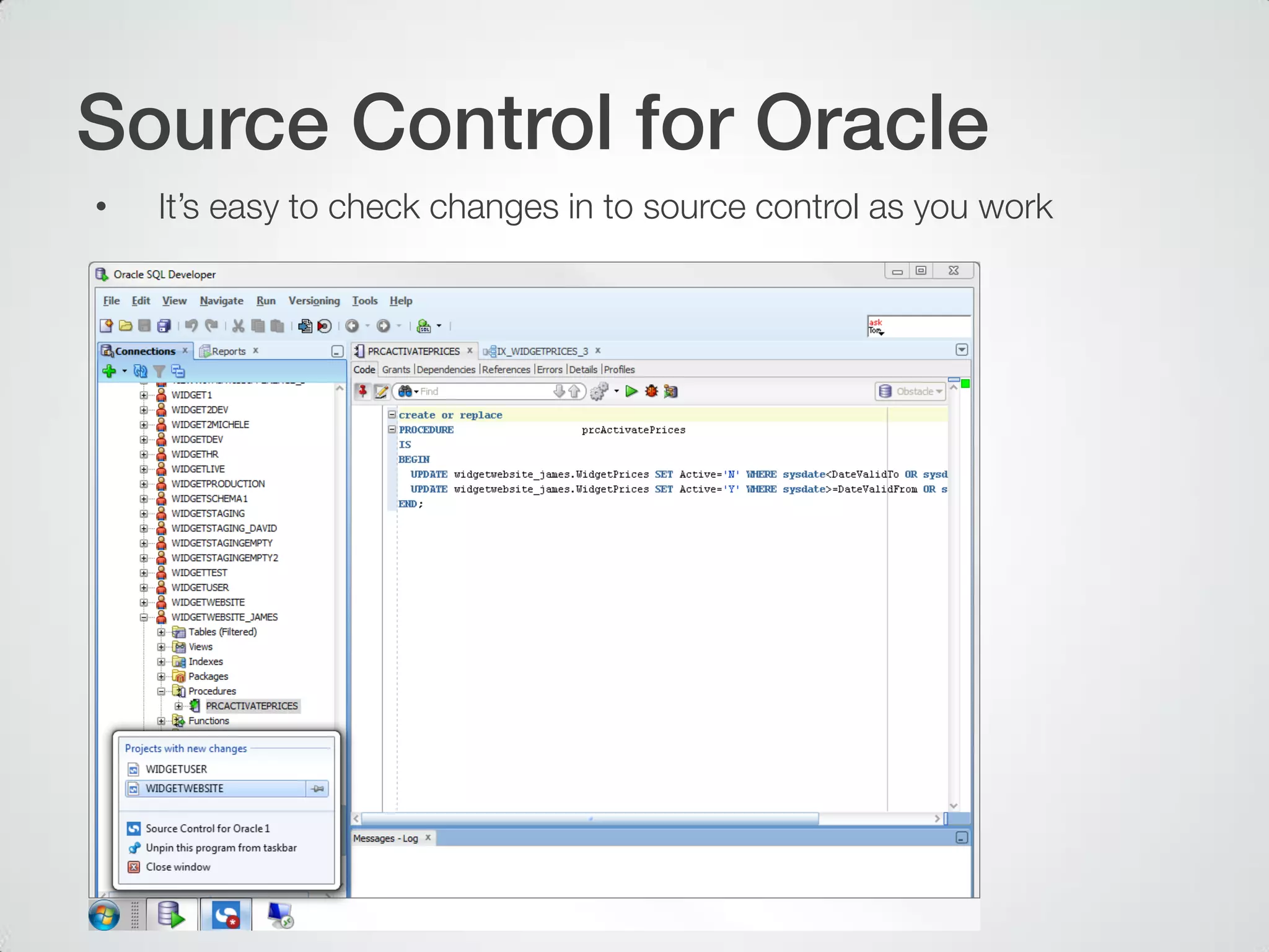 Why source control your Oracle Database? | PPT