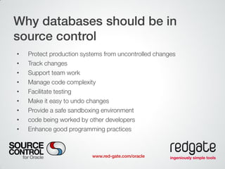 Why source control your Oracle Database? | PPT