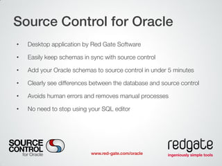 Why source control your Oracle Database? | PPT