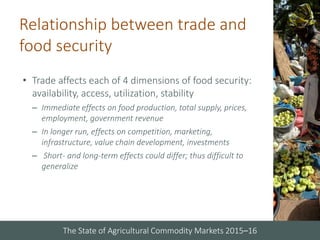 The State of Agricultural Commodity Markets 2015–16 | PPT