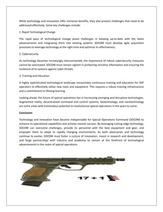 SOCOM | PDF | Defense Industry | Industries