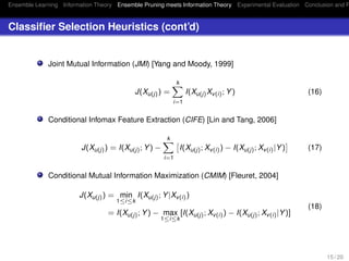 When Classifier Selection meets Information Theory: A Unifying View | PDF | Computer Software ...
