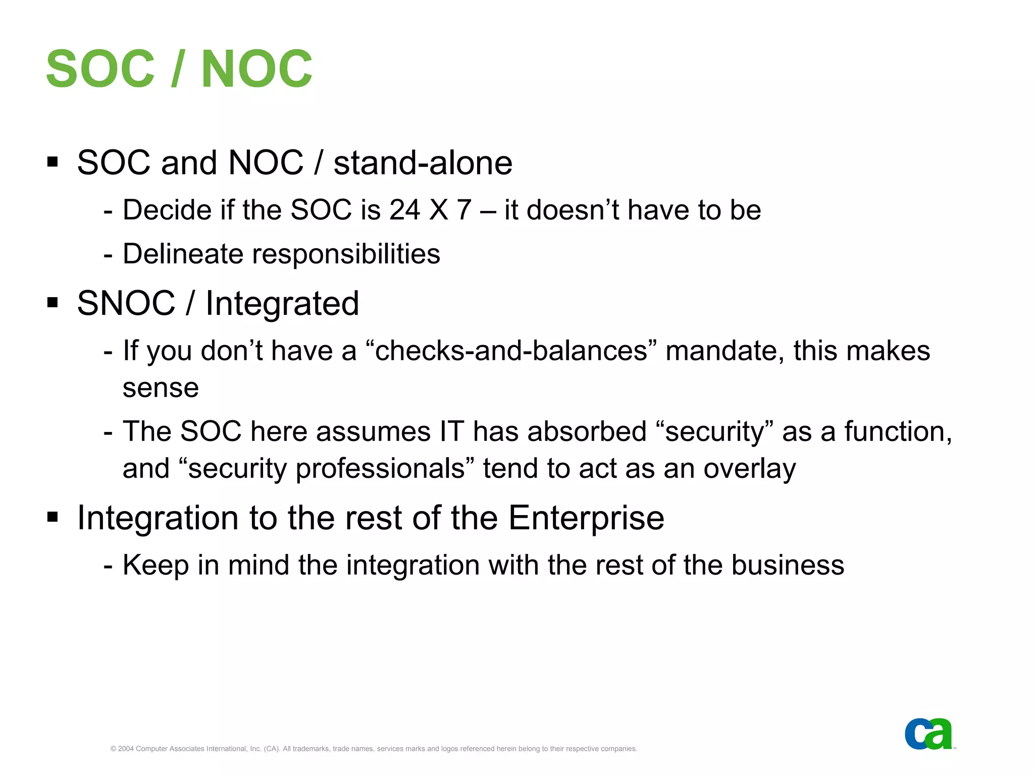 SOC presentation- Building a Security Operations Center | PPT