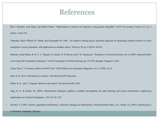 Inverse Kinematics Using Genetic Algorithms | PPT