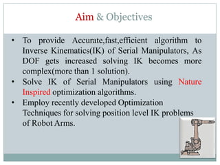 Inverse Kinematics Using Genetic Algorithms | PPT
