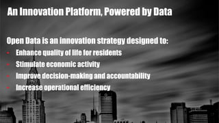 Open Data Value Framework: Open Data's Four Pillars of Value | PPTX