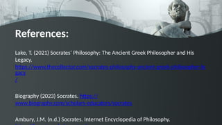 SOCRATES-AND-HIS-PHILOSOPHIESsdgsvssvbbd | PPTX