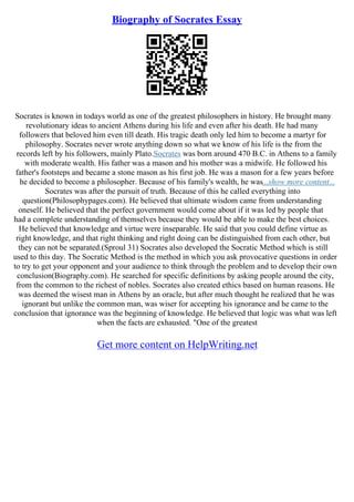 Socrates Essay | PDF
