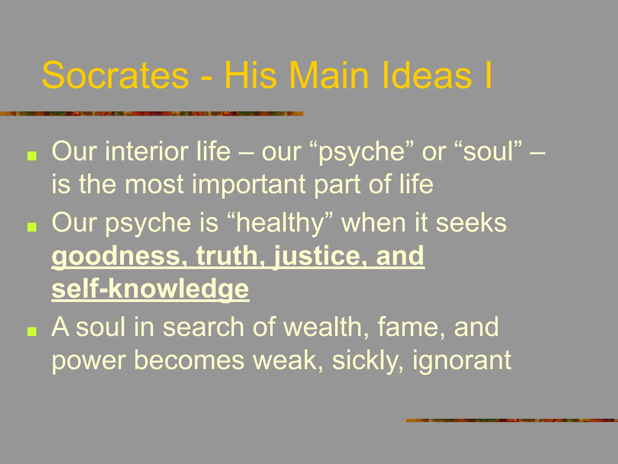 socrates introduction to the life of humanity | PPT