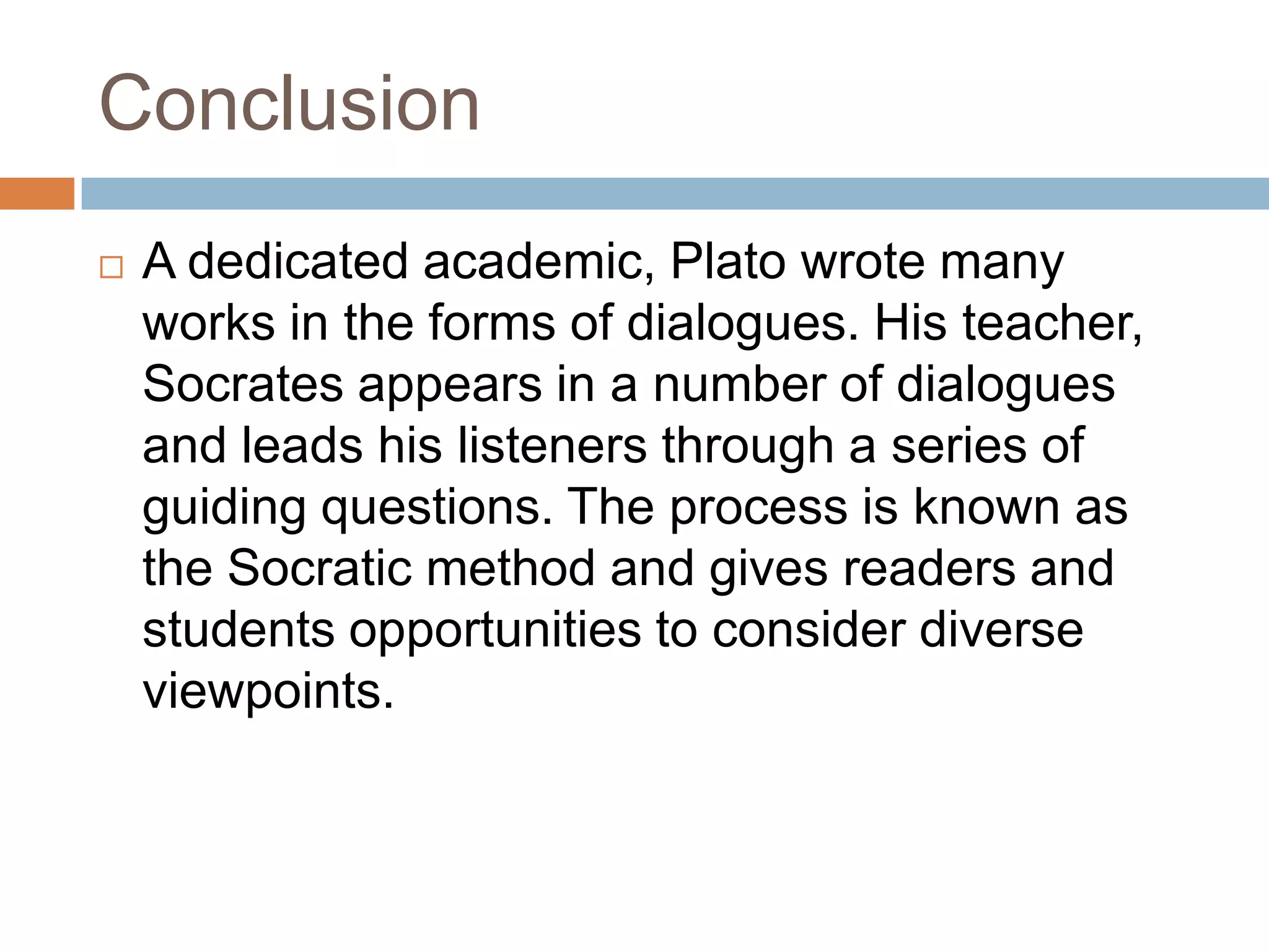 Socrates, Plato, and the Dialogues | PPT