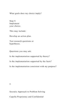 Socratic Approach to Problem Solving1 Capella Pro.docx