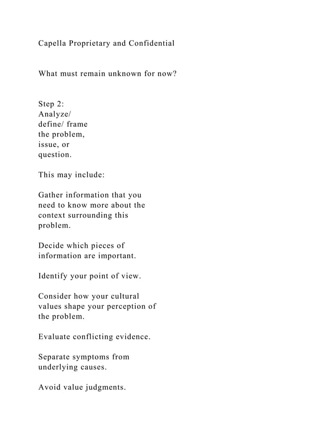 Socratic Approach to Problem Solving1 Capella Pro.docx | Educational ...