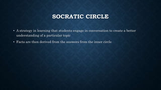 Socratic circle | PPTX | Education