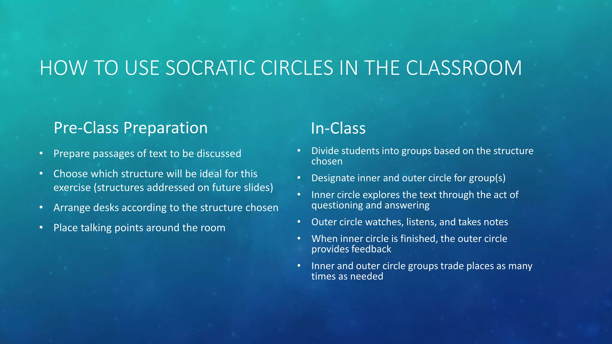 Socratic circles | PPTX | Educational Assessment | Education