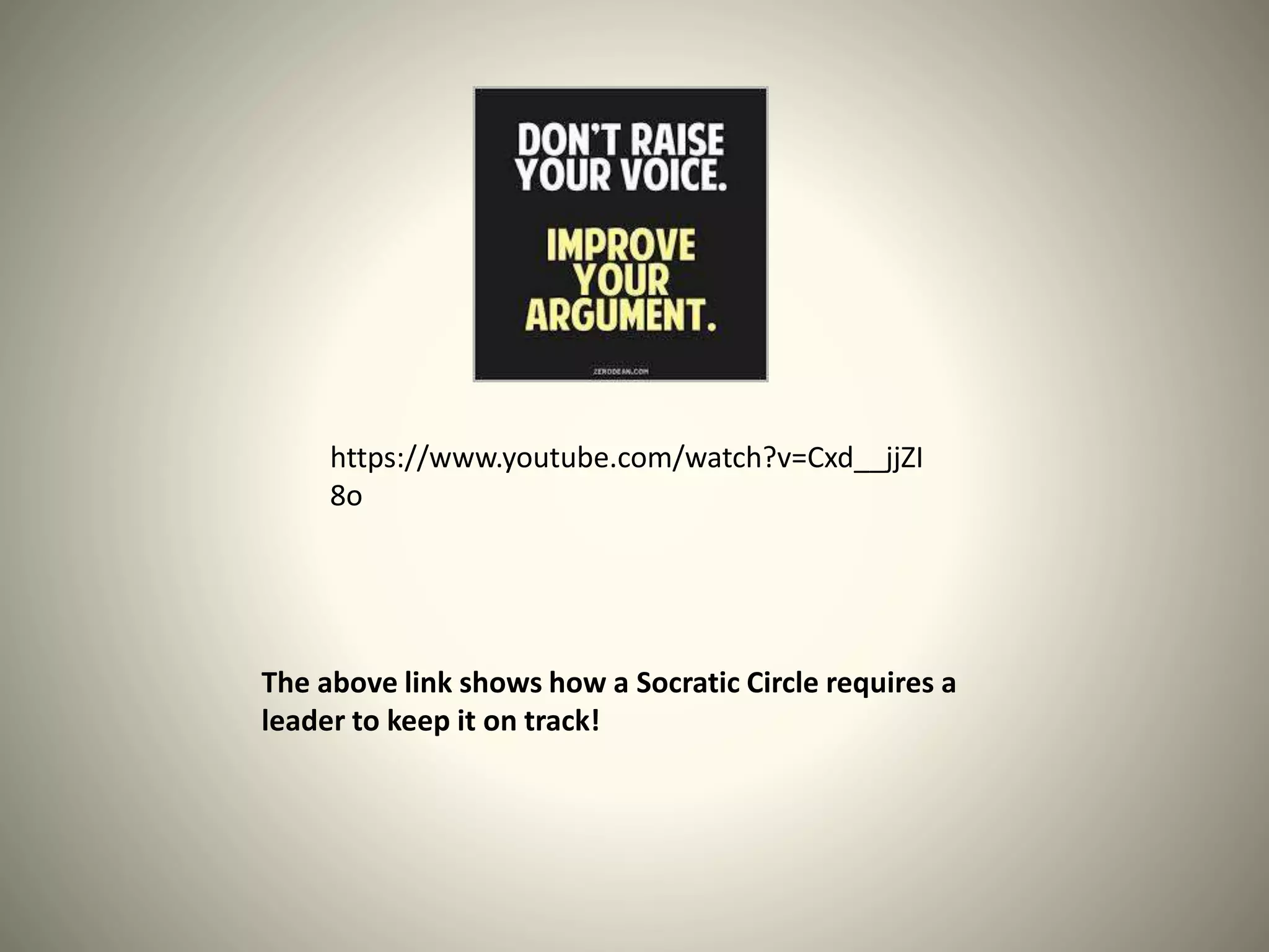 Socratic circles power point presentation | PPTX