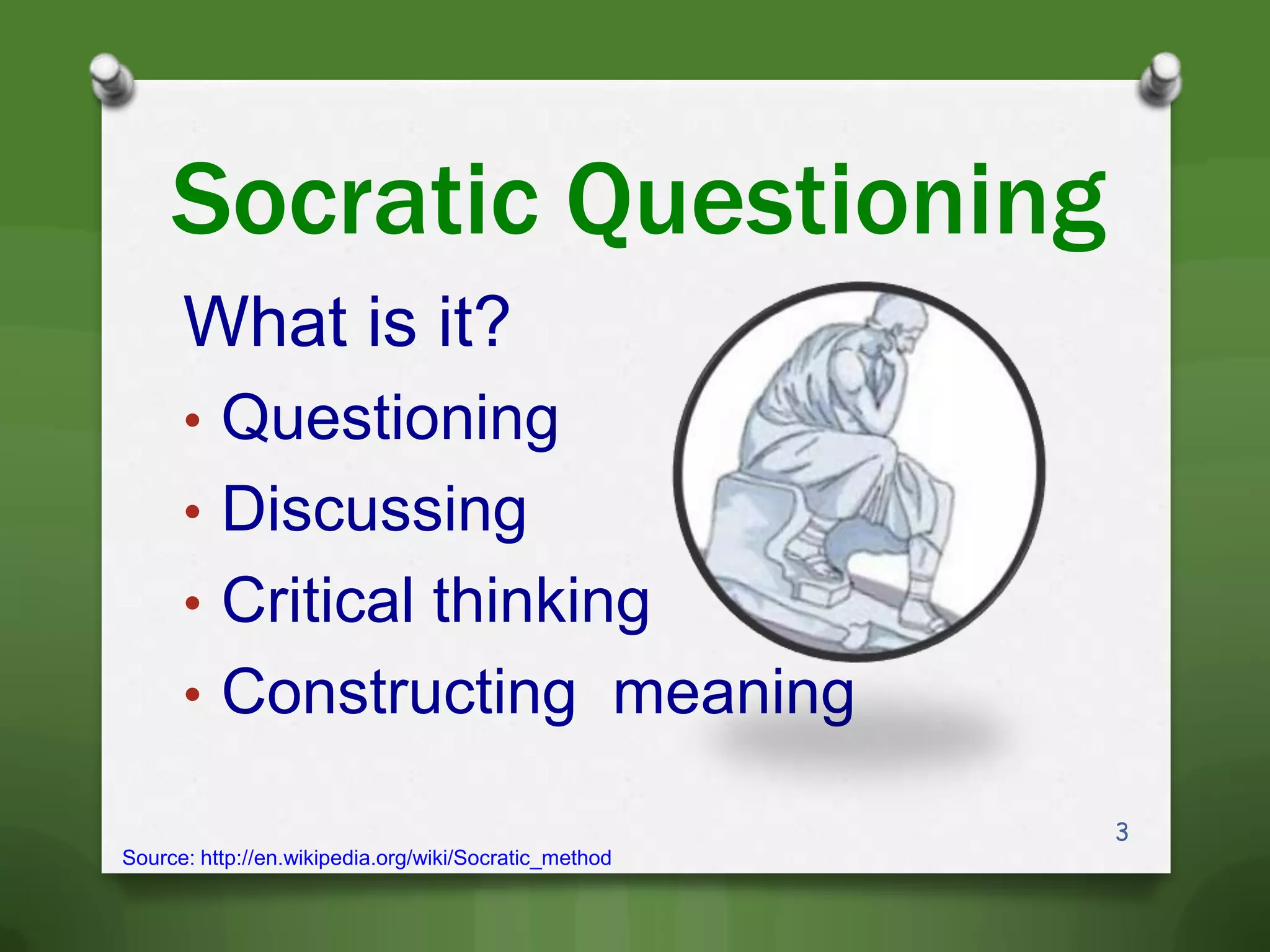 Socratic Questioning - employment skills and strategies | PPTX
