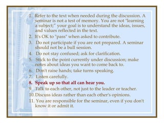 Socratic Seminar | PPT
