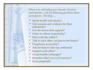 Socratic Seminar | PPT