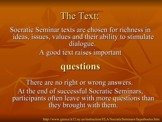 Socratic Seminars | PPT