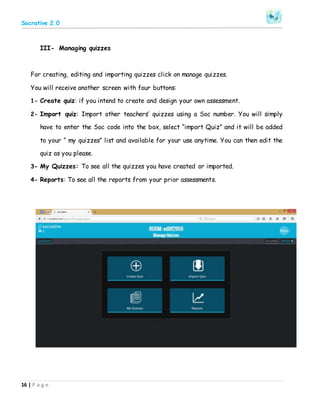 Socrative tutorial | DOCX