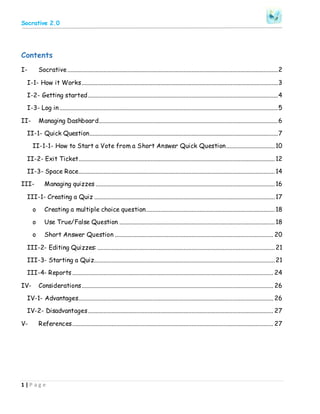 Socrative tutorial | DOCX