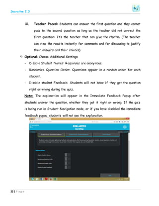 Socrative tutorial | DOCX
