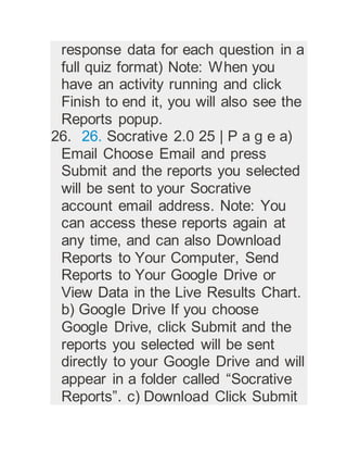 Socrative tutorial new | PDF