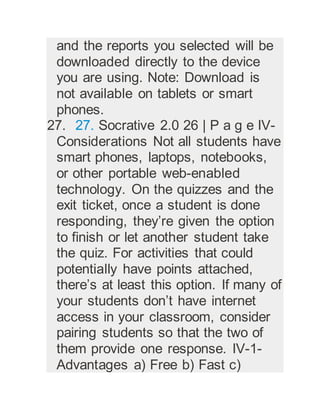 Socrative tutorial new | PDF
