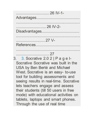 Socrative tutorial new | PDF