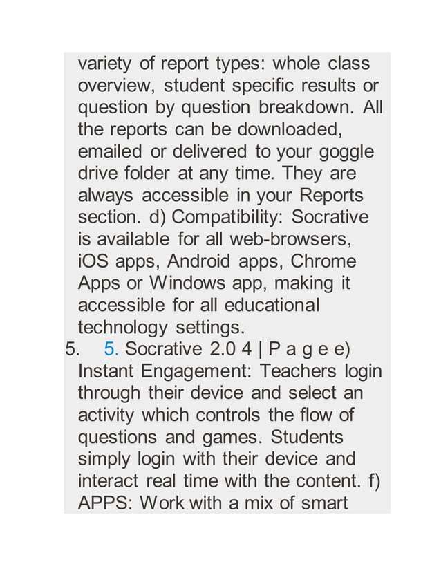 Socrative tutorial new | PDF