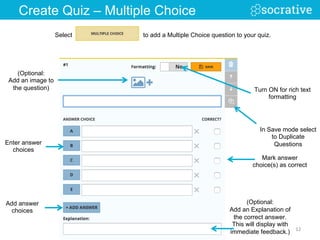 Socrative user guide | PDF