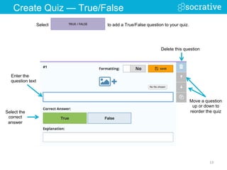 Socrative user guide | PDF