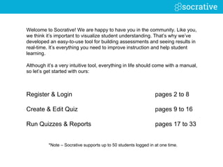 Socrative user guide | PDF