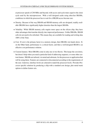 system on chip for telecommand system design | PDF