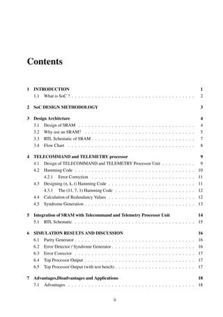 system on chip for telecommand system design | PDF