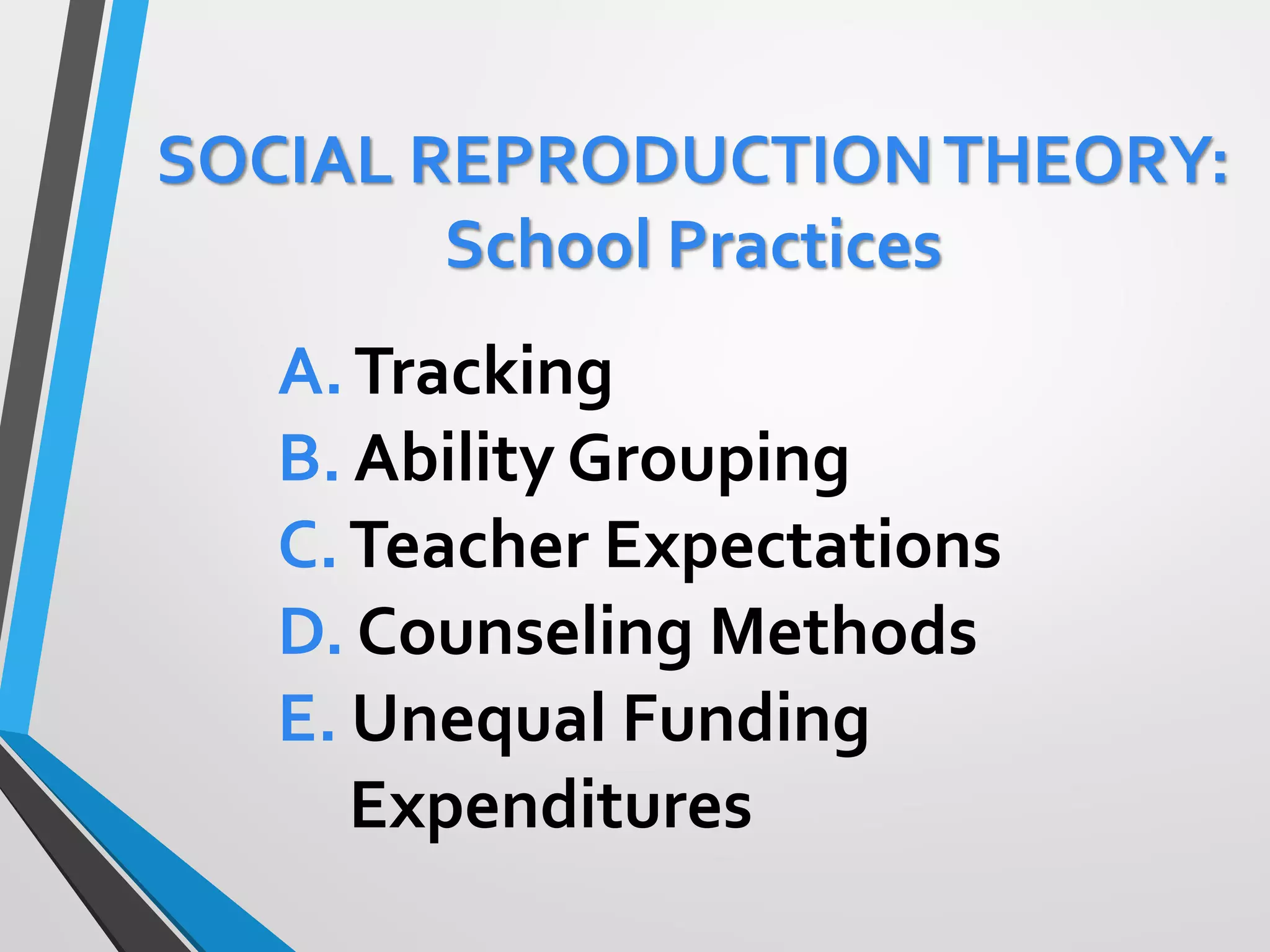 Social Reproduction Theory and Cultural & Social Capital | PDF