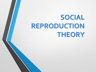 Social Reproduction Theory and Cultural & Social Capital | PDF