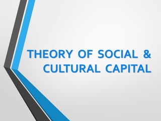 Social Reproduction Theory and Cultural & Social Capital | PDF