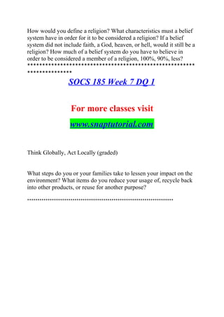 Socs 185 Education Organization / snaptutorial.com