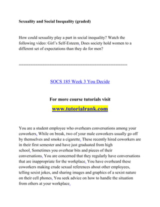 Socs 185 Effective Communication - tutorialrank.com