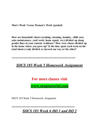 Socs 185 Education Redefined - snaptutorial.com