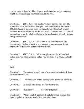 Socs 185 Education Redefined - snaptutorial.com
