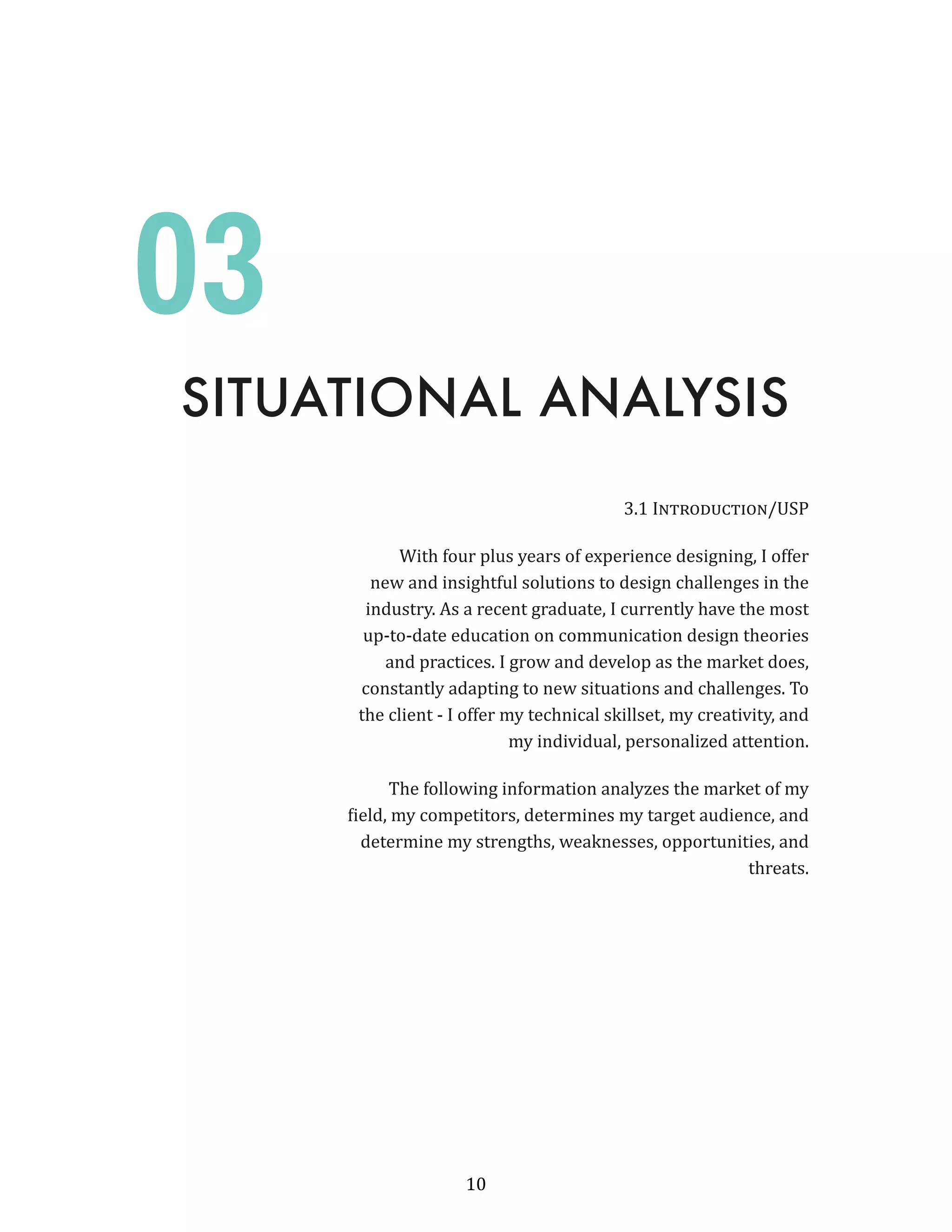 Marketing Plan of a Graphic Designer | PDF