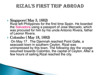 SocSci- Rizal as a Traveler | PPTX