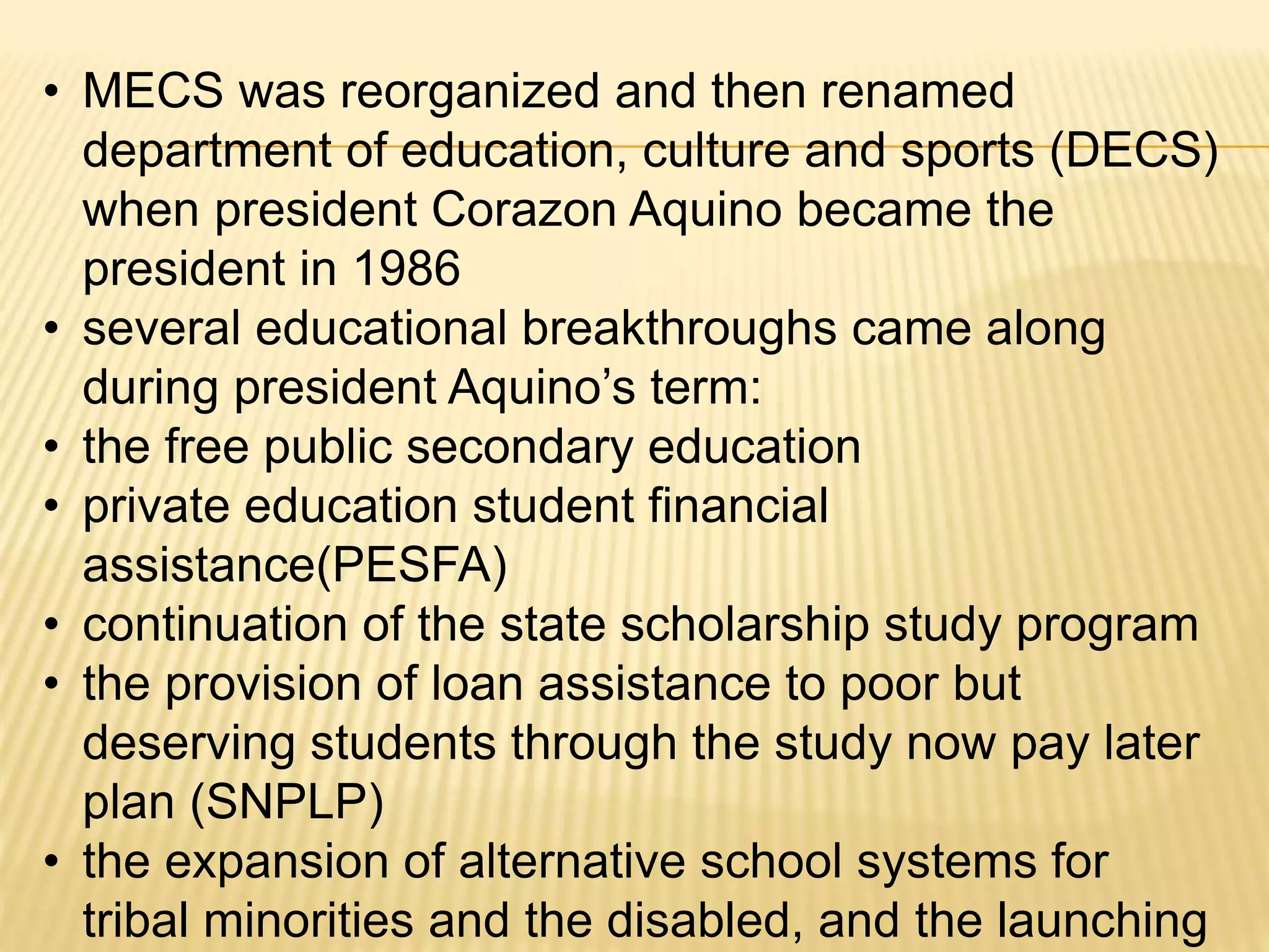 history of education | PPTX
