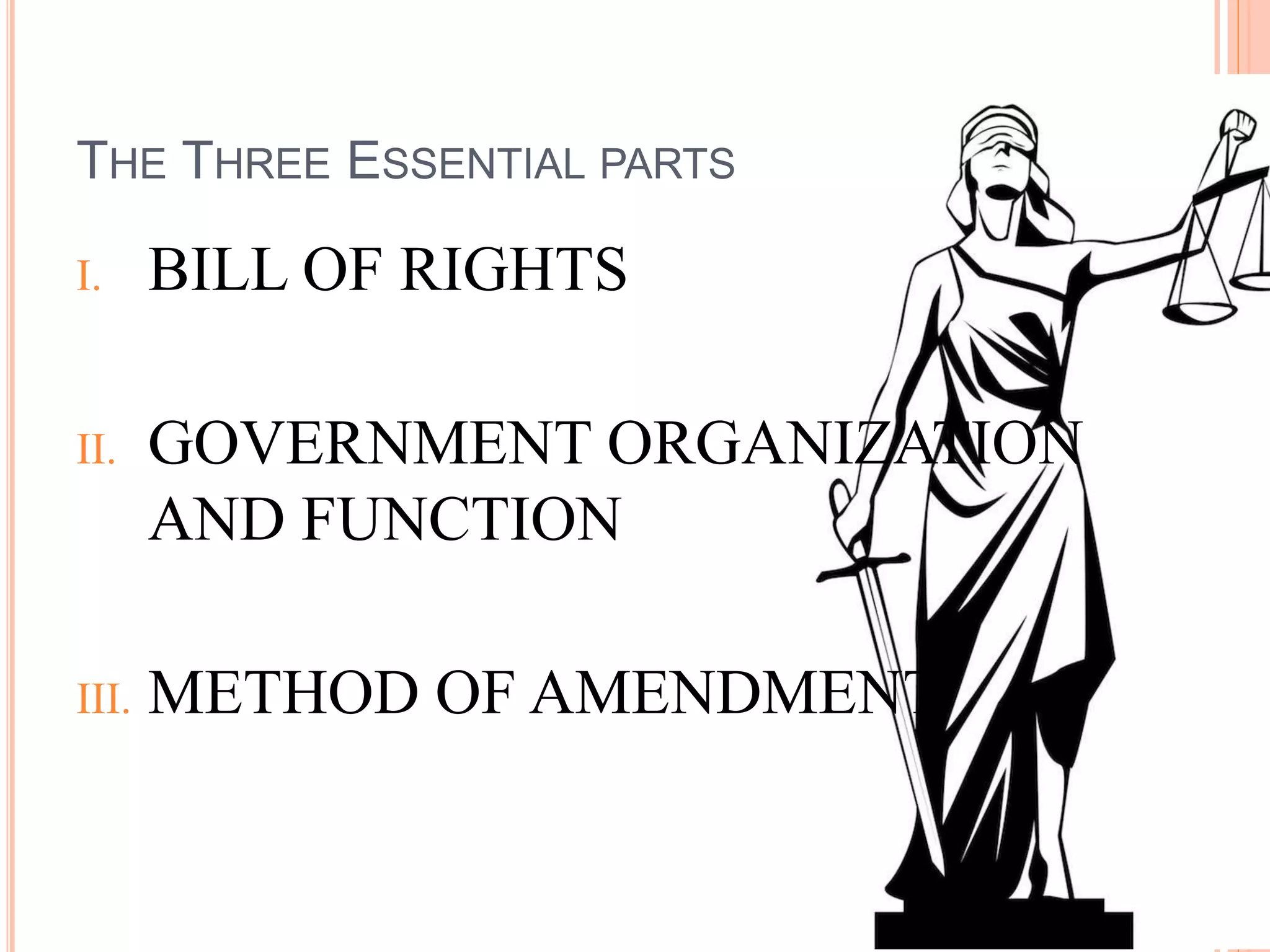 Parts of Constitution & Adoption of a Constitution | PPTX