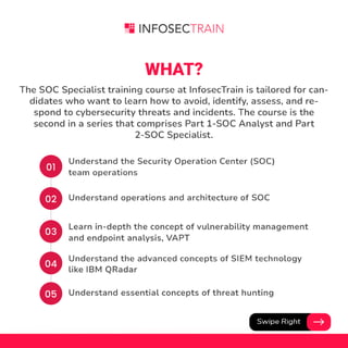 SOC Specailist Training.pdf InfosecTrain | PDF
